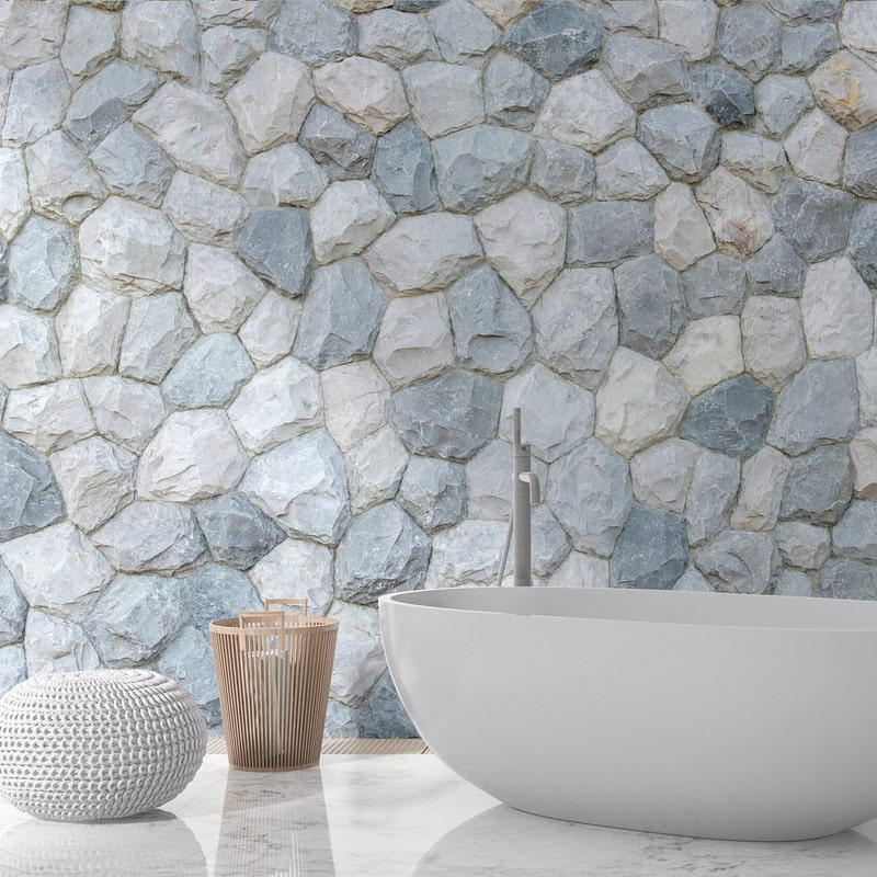 Stone Wallpaper - Etsy