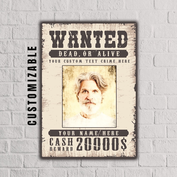 Wanted Sign - Etsy