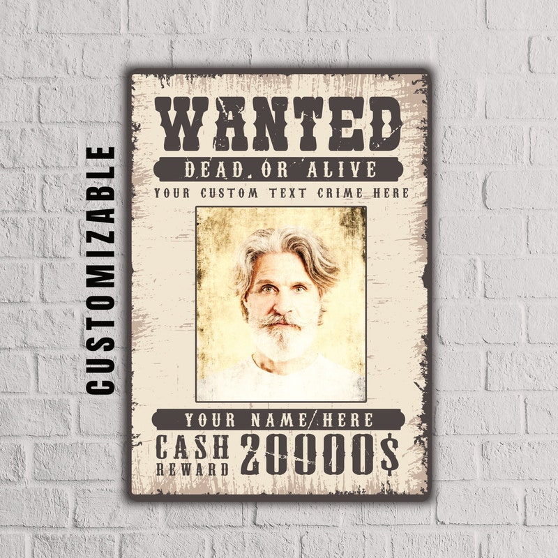 Wanted Sign - Etsy