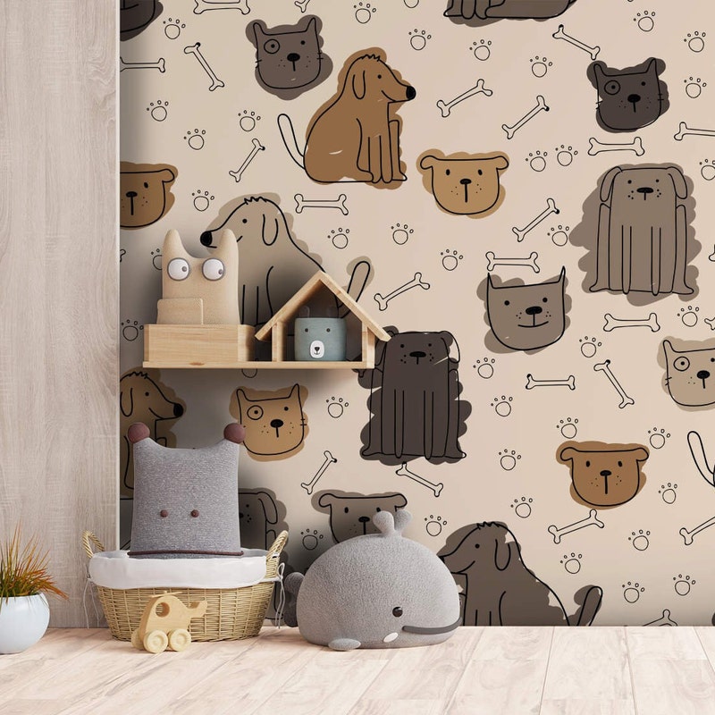 Dog Wall Mural - Etsy