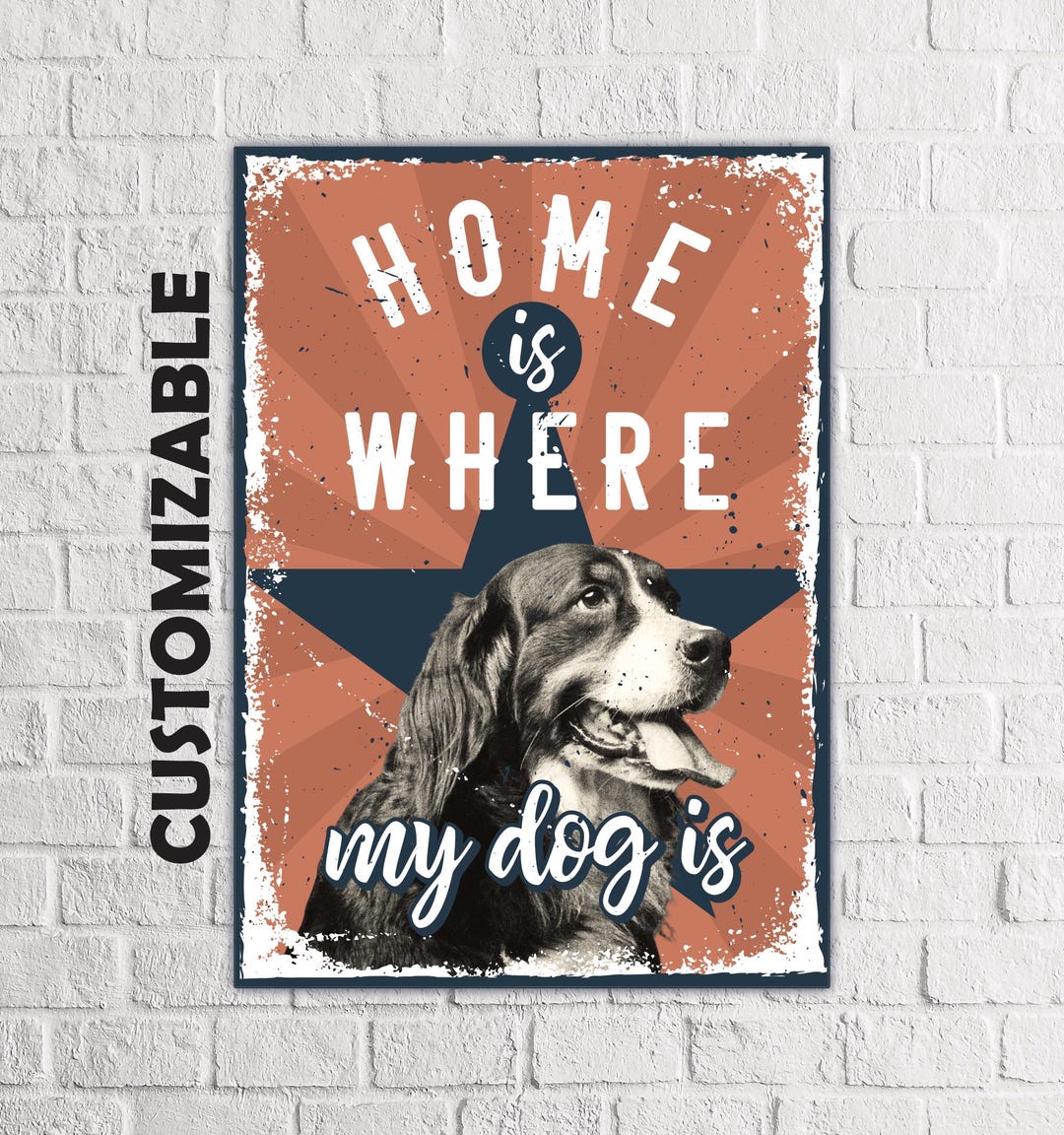 Custom Dog Metal Wall Decor & Sign - Personalized Pet Photo Sign - Home ...