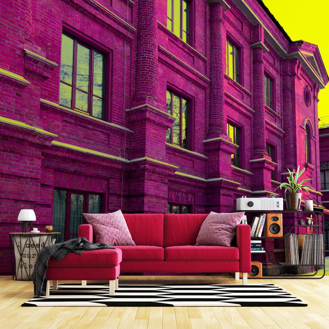 Architectural Building Wall Mural Peel and Stick Wallpaper - Etsy