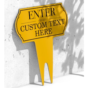 Custom Aluminum Composite Yard Sign, Personalized Metal Yard Signs for ...