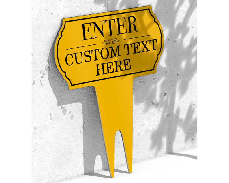 Custom Aluminum Composite Yard Sign Personalized Metal Yard - Etsy