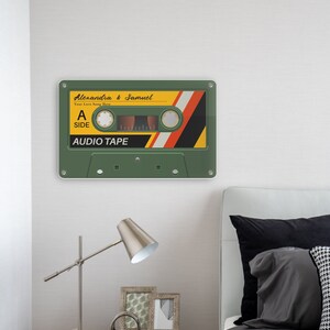 Customizable Retro Casette Record Gift, Personalised Music Casette ...