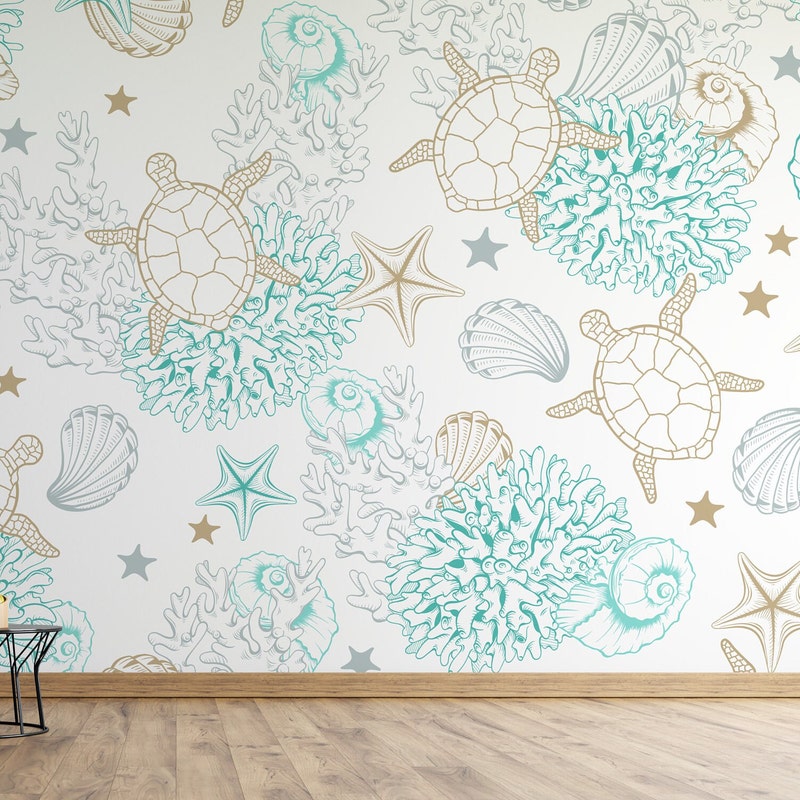 Sea Turtle Mural - Etsy