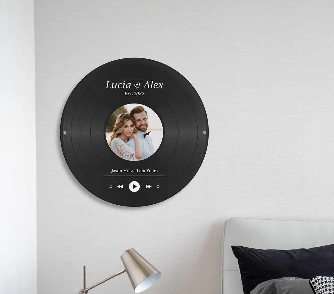Customizable Plaque Record Gift, Personalised Music Plaque ...