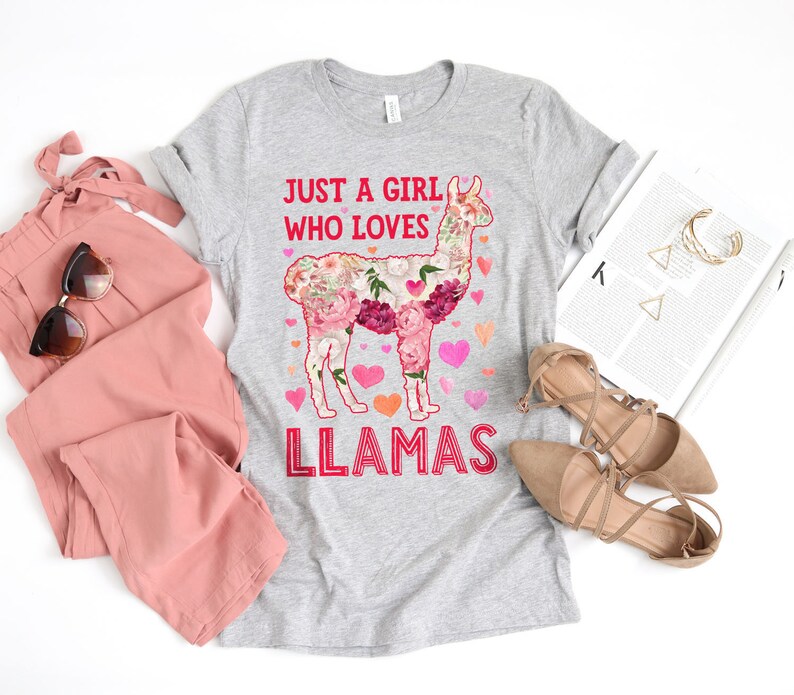 Just a Girl Who Loves Llamas Shirt / Llama Shirt / Llama Gifts - Etsy