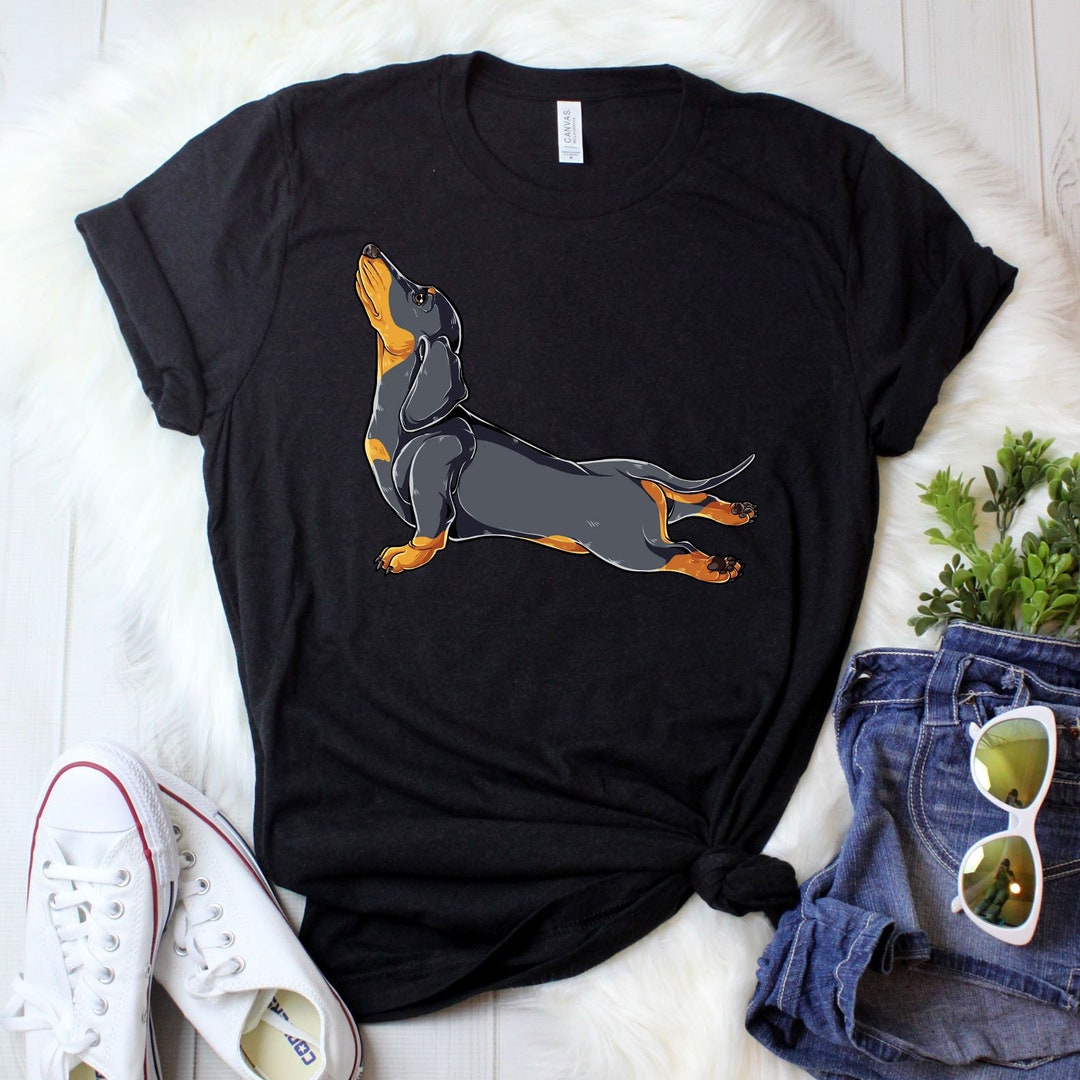 Dachshund Yoga Shirt / Dachshund Shirt / Dachshund Gifts / Dachshunds ...