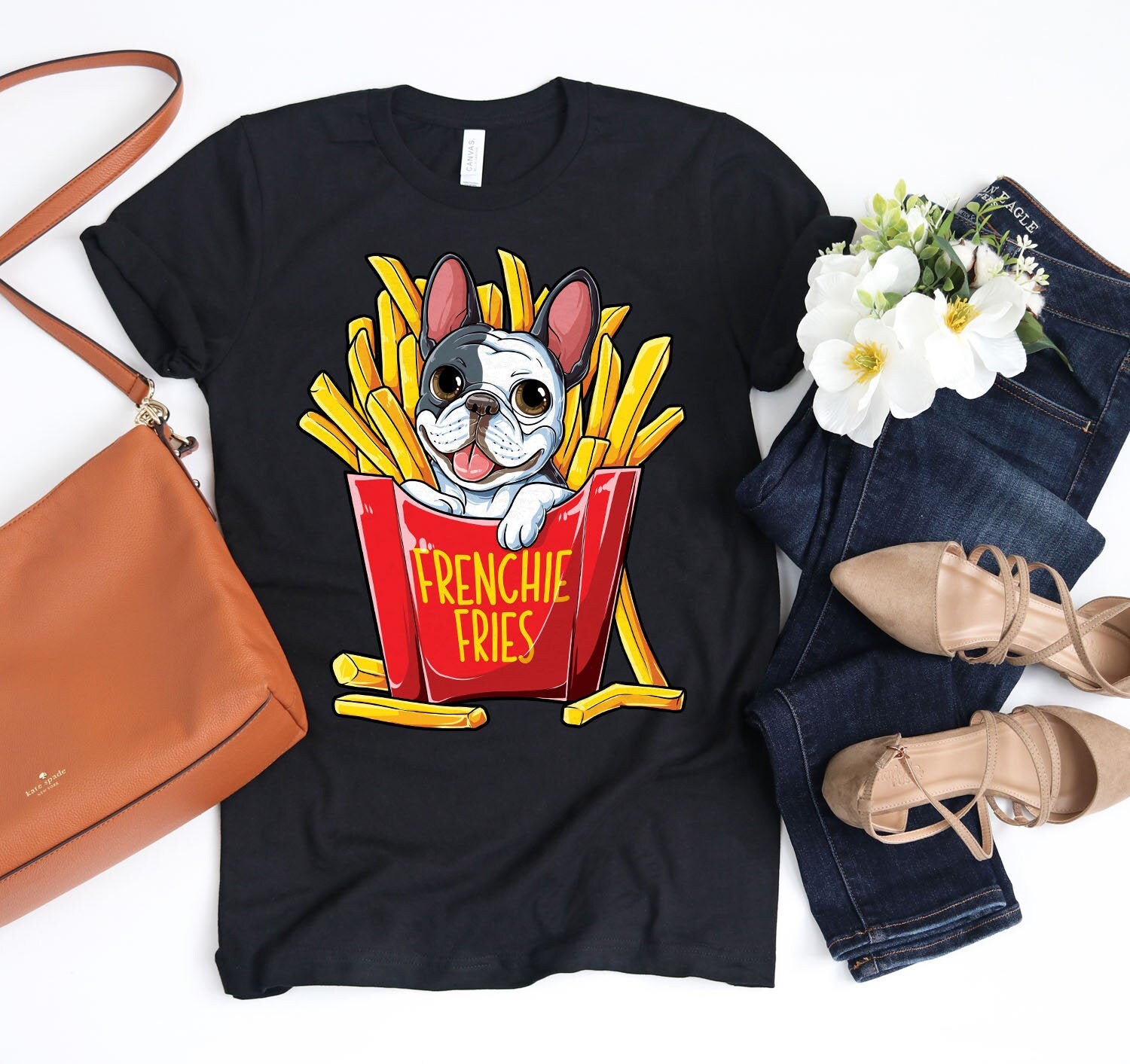 French Bulldog Frenchie Fries Shirt / French Bulldog Shirt / French ...