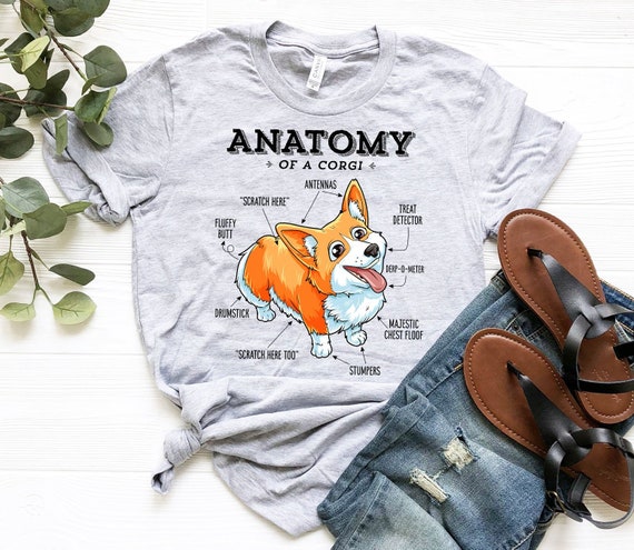 Anatomy of a Corgi Shirt / Corgi Gifts / Funny Cute Corgis / | Etsy