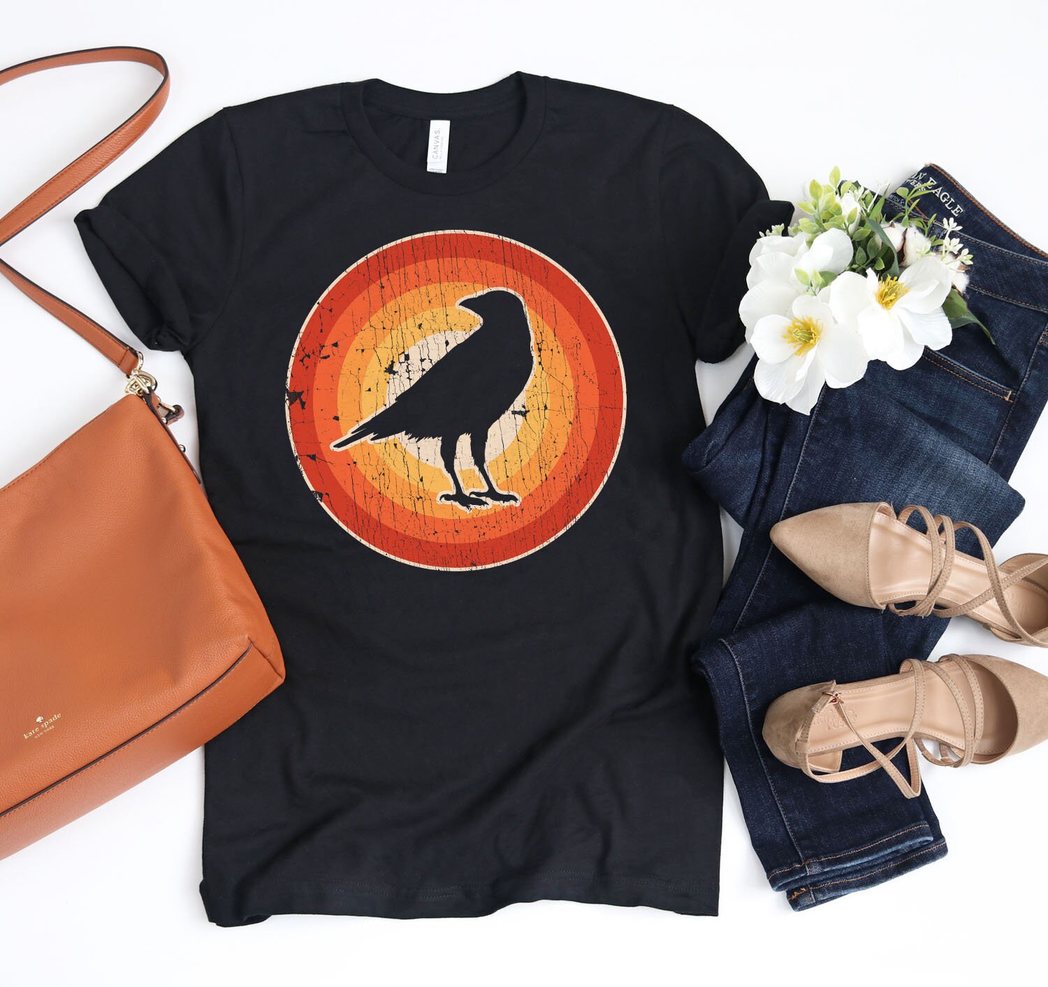 Crow Retro Shirt / Crow Shirt / Crow Gifts / Gift for Crow - Etsy