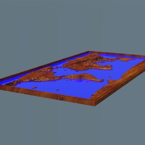 World Map 3d STL for Cnc and 3d Printer - Etsy Australia