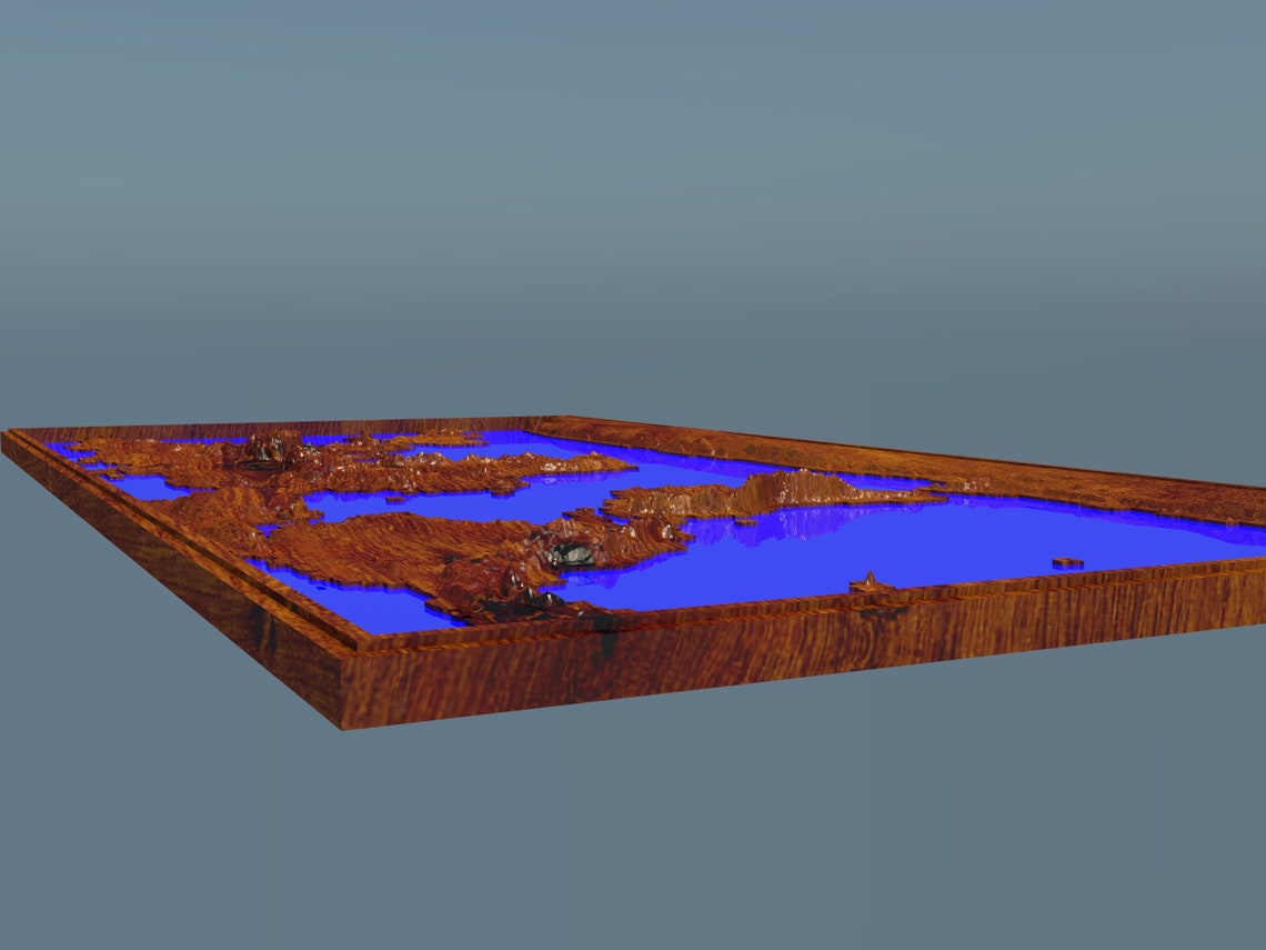 World Map 3d STL for Cnc and 3d Printer - Etsy