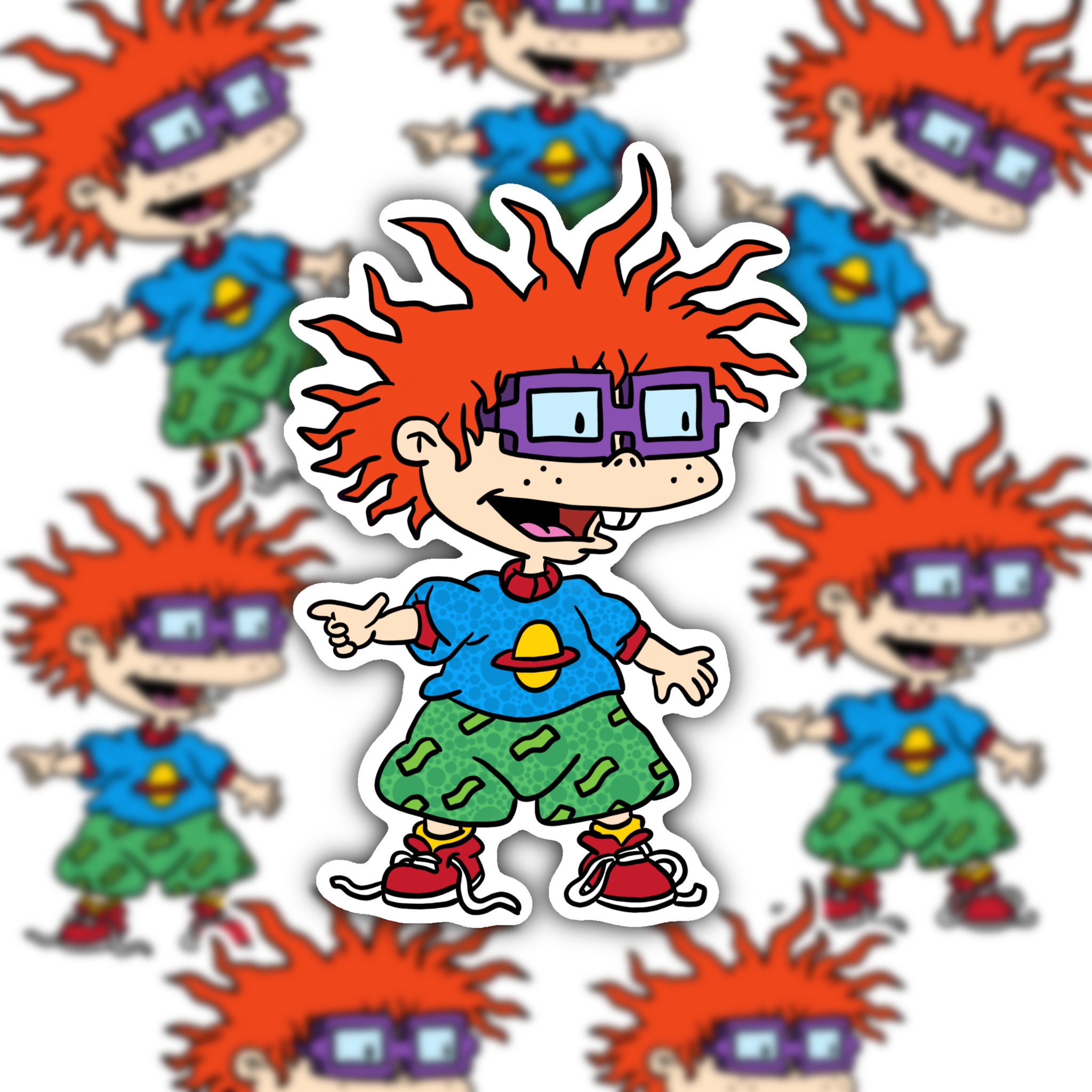 Bumper Stickers Paper & Party Supplies Rugrats sticker Chuckie finster ...