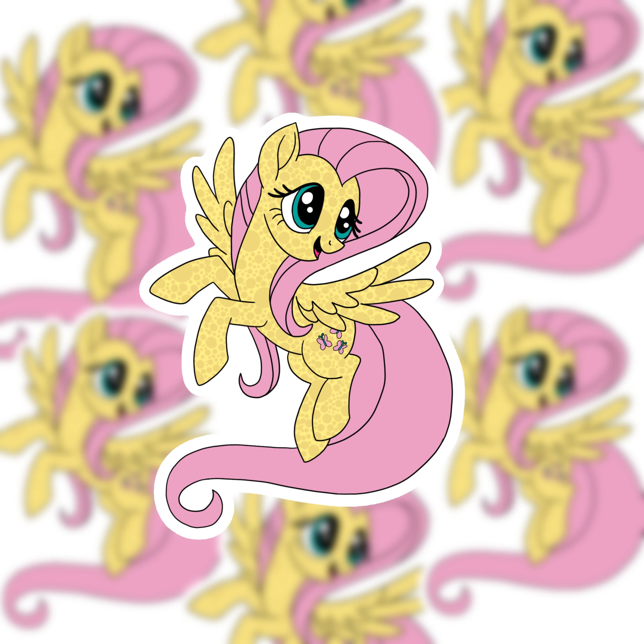 Fluttershy Gift 100% Waterproof and Uv Resistant Decal - Etsy UK