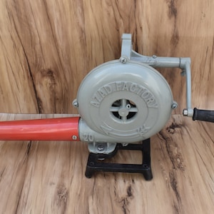 Vintage Style Blacksmith Aluminium Hand Blower Crank Forge Air Blower ...