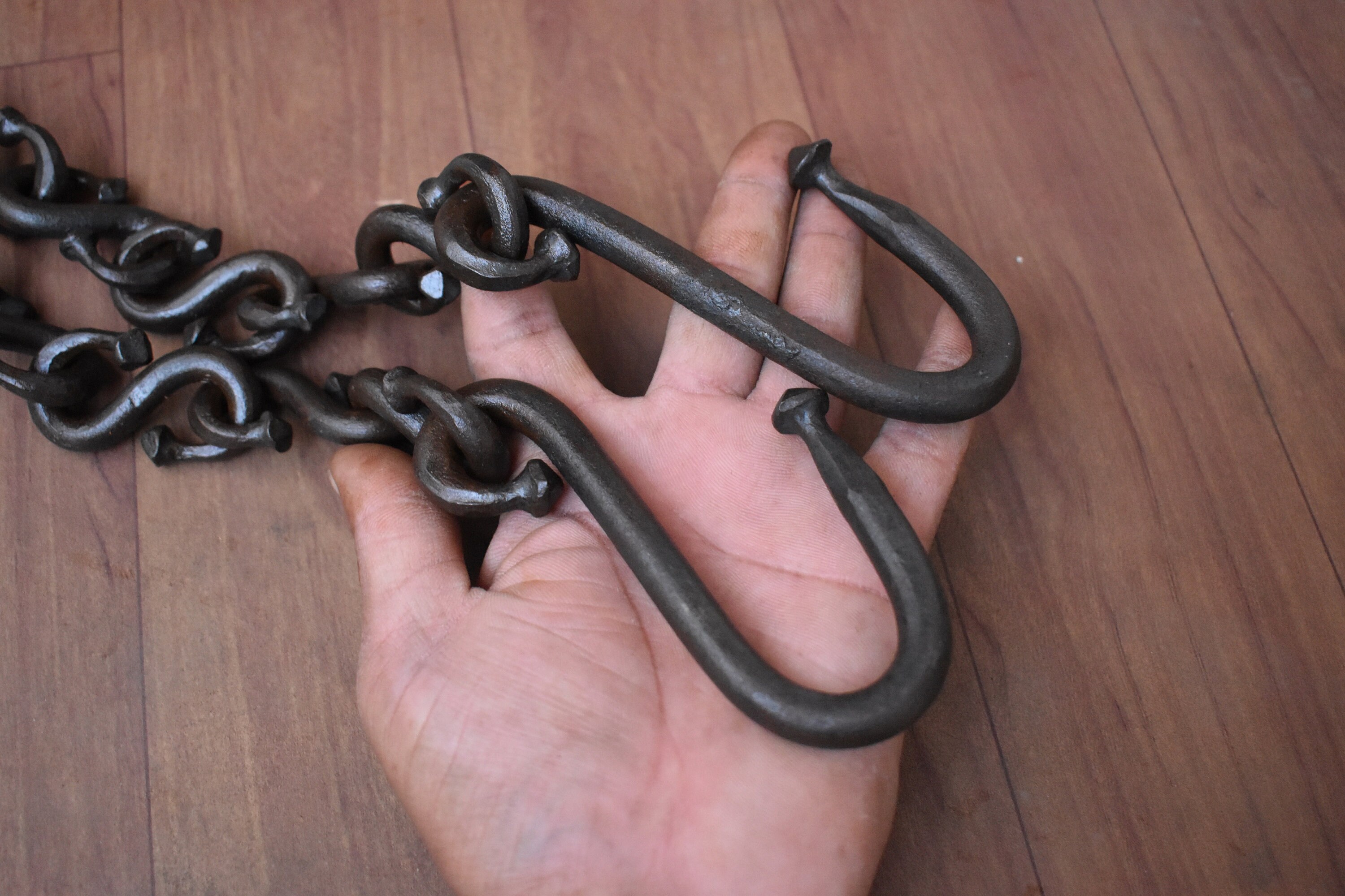 Vintage Heavy Wrought Iron Hand Forged Swing Kit Hanging Chain - Etsy