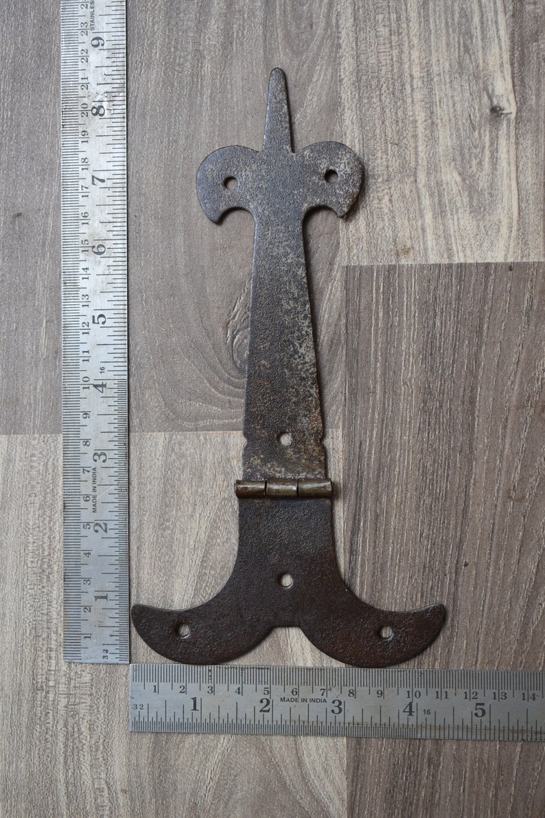 Vintage Iron hinges handmade French Gothic gate door tool box | Etsy