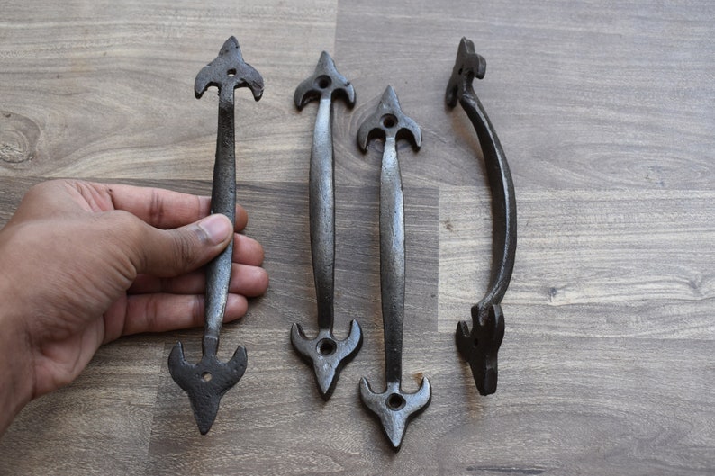 Victorian Cast Iron Door Handle Cabinet Screen Gate Handle | Etsy