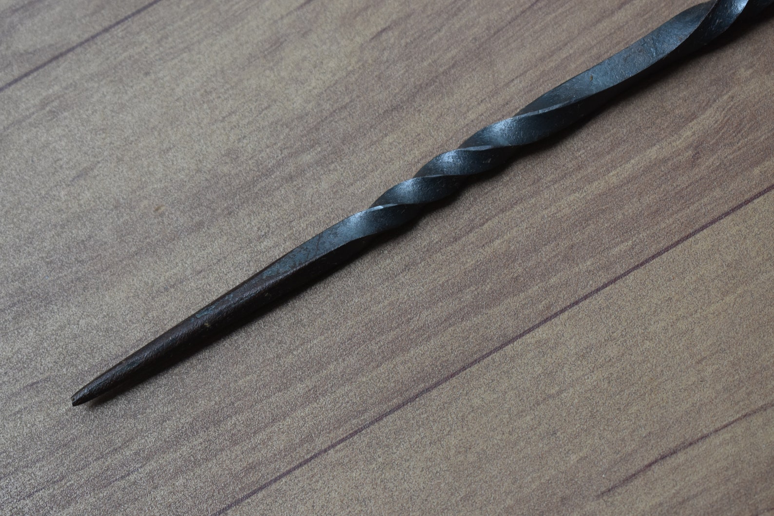 Vtg Blacksmith Hand Forged Iron Twisted Spike Fid Spiral - Etsy