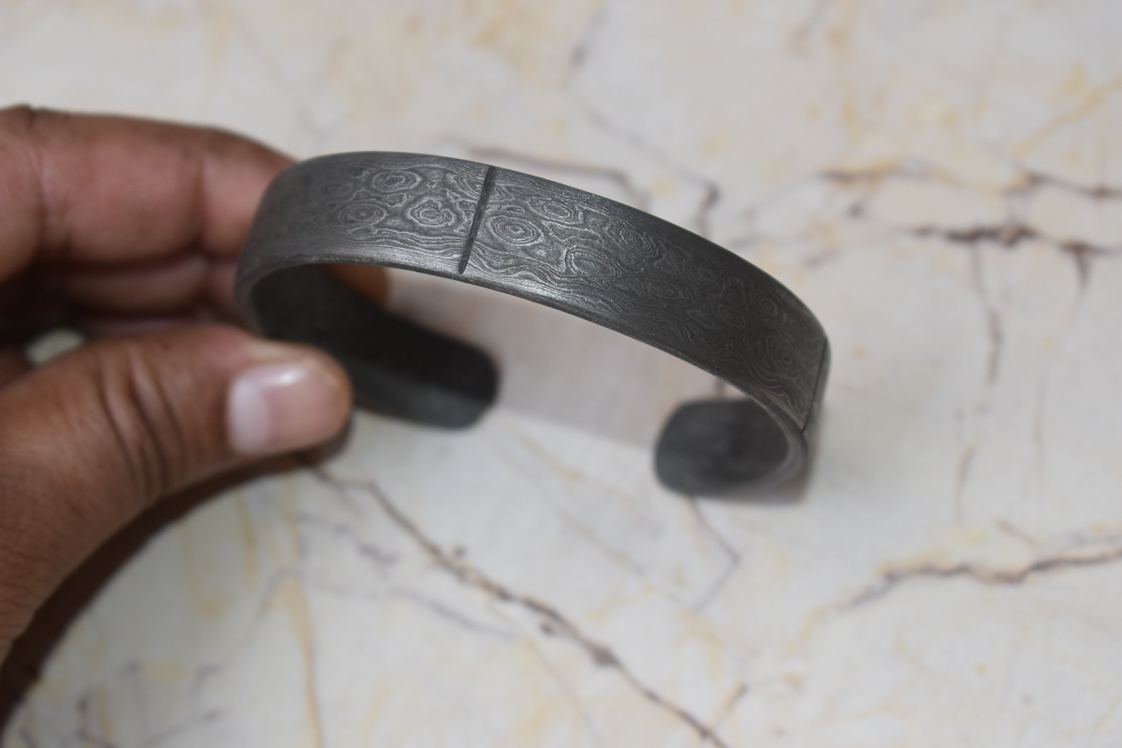 Rare Damascus Bracelet Hand Forged Damasteel Bracelets Men - Etsy