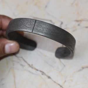 Rare Damascus Bracelet Hand Forged Damasteel Bracelets Men Women Cuff ...