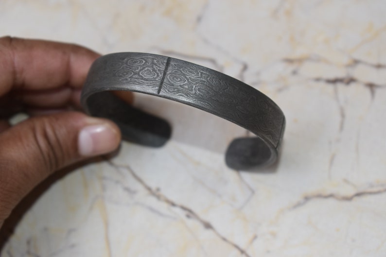 Rare Damascus Bracelet Hand Forged Damasteel Bracelets Men Women Cuff ...