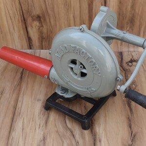 Vintage Style Blacksmith Aluminium Hand Blower Crank Forge Air Blower ...