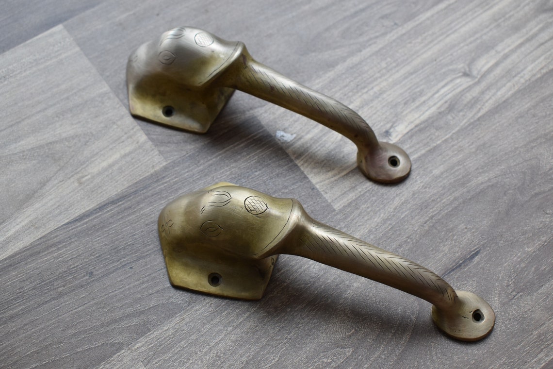 Vintage Door Gate Handle Victorian Large Heavy Elephant Cast | Etsy