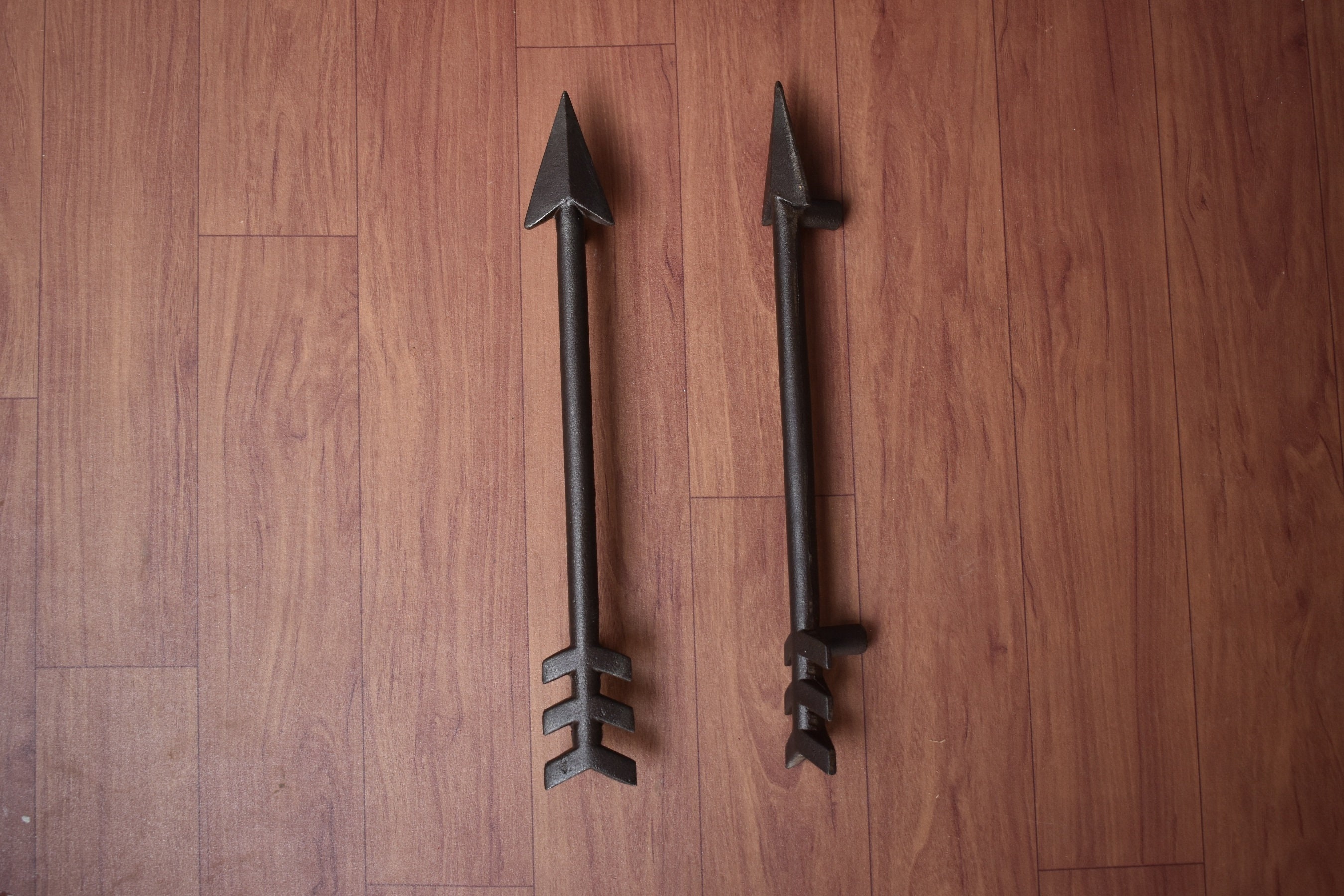 Vintage Iron Arrow Gate Door Cabinet Screen Handles Pull - Etsy