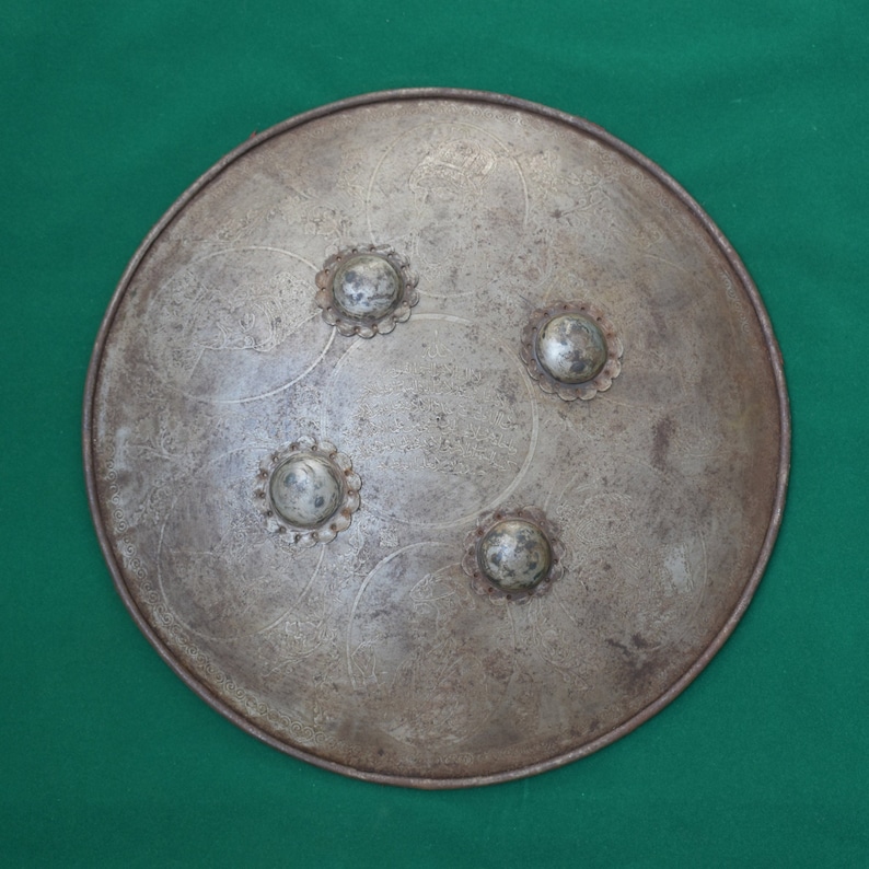 Vintage Mughal Islamic Iron Kufic Shield Dhal King Logo Decor - Etsy