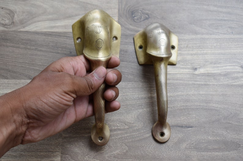 Vintage Door Gate Handle Victorian Large Heavy Elephant Cast | Etsy