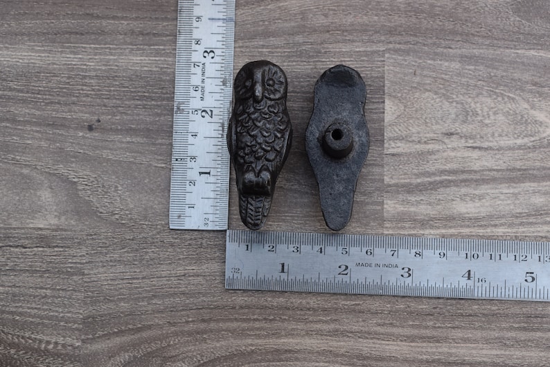 Vintage OWL Shape Cast Iron Cabinet Drawer Door Knobs Handles Pull ...