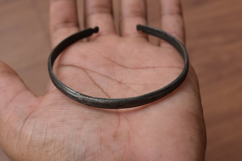 Damascus Steel Bracelet Hand Forged Rustic Bracelets Men's | Etsy