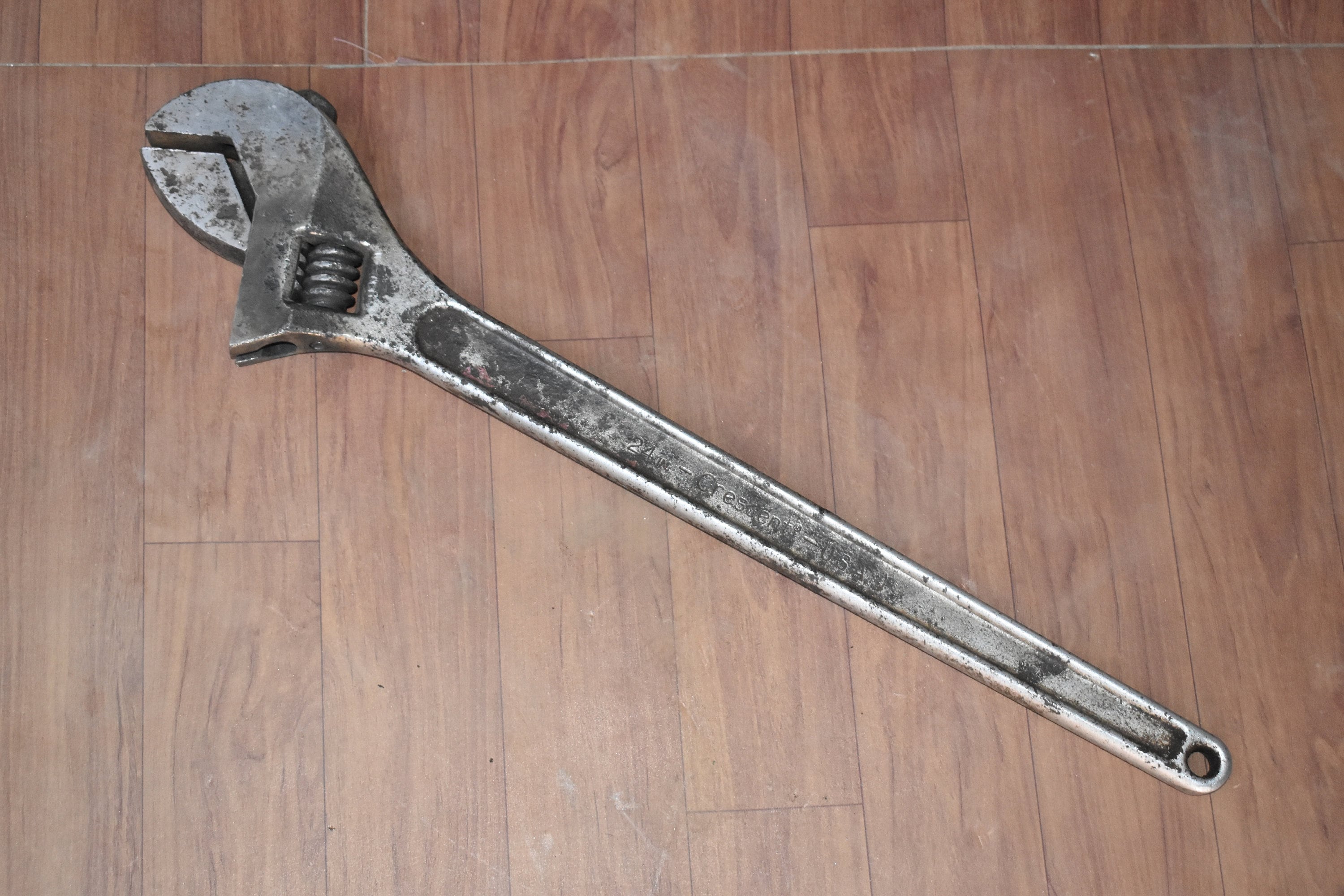 Vtg Steel Large Extra Wide Plumbing Adjustable Wrench Spanner - Etsy