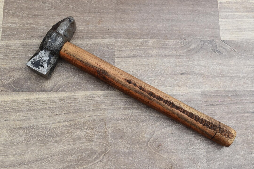 Hand Forged Blacksmith Iron Hammer Wood Working Square Herd Hammer Tool ...