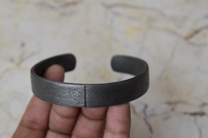 Rare Damascus Bracelet Hand Forged Damasteel Bracelets Men - Etsy