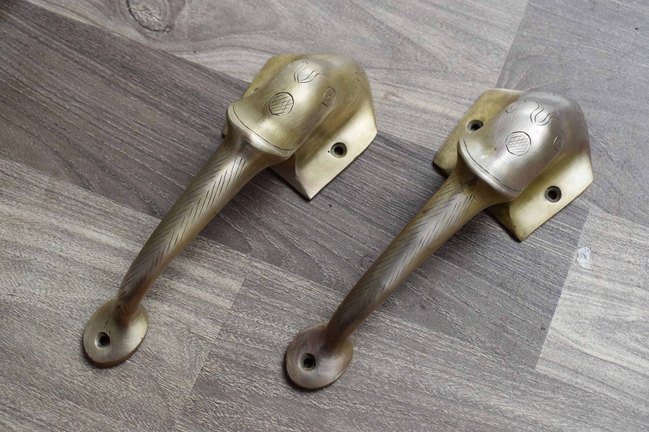 Vintage Door Gate Handle Victorian Large Heavy Elephant Cast - Etsy