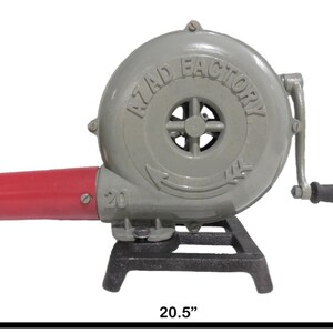 Vintage Style Blacksmith Aluminium Hand Blower Crank Forge Air Blower ...