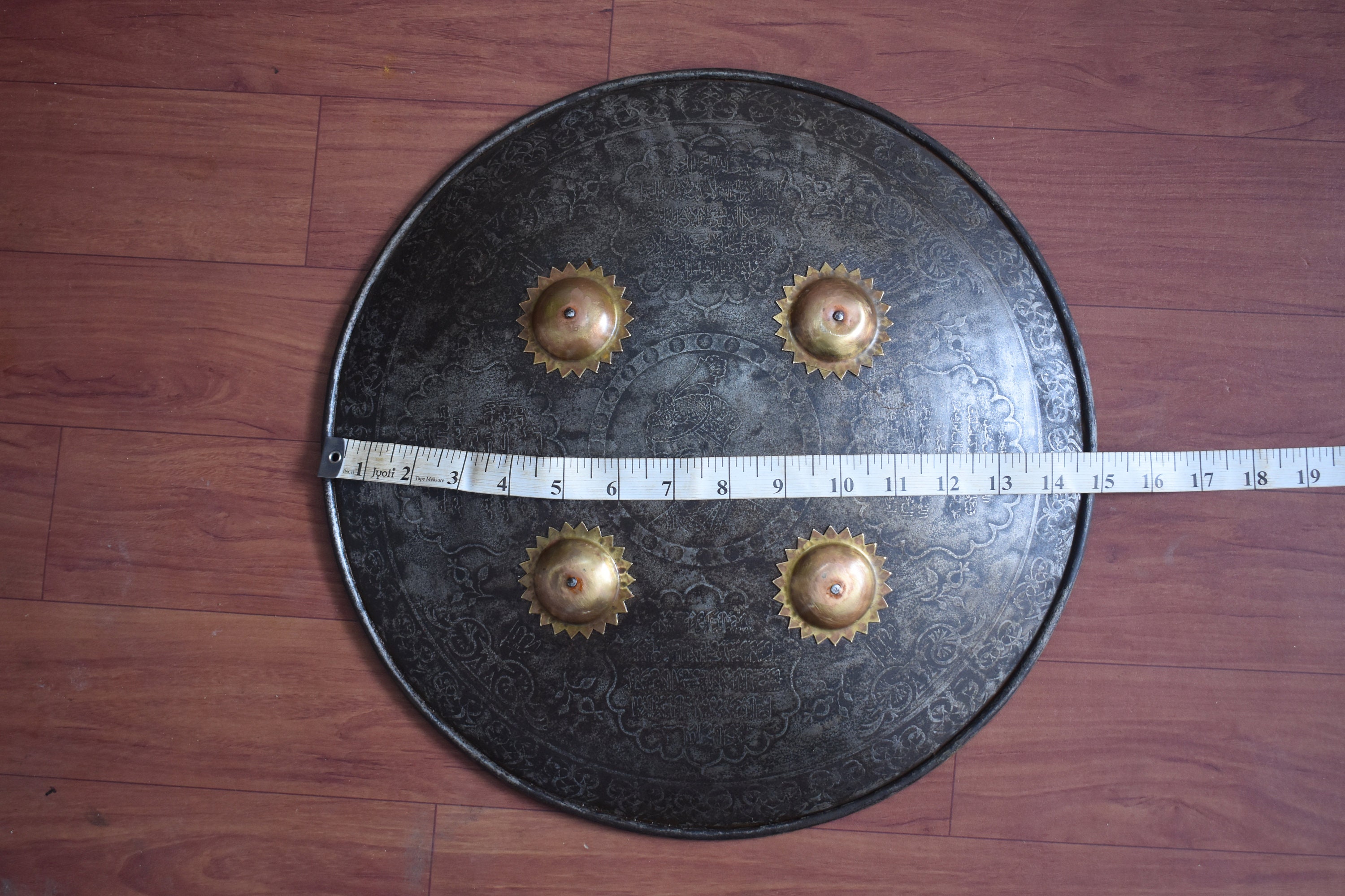 Vintage Mughal Islamic Iron Kufic Shield Dhal Decor No Khula - Etsy