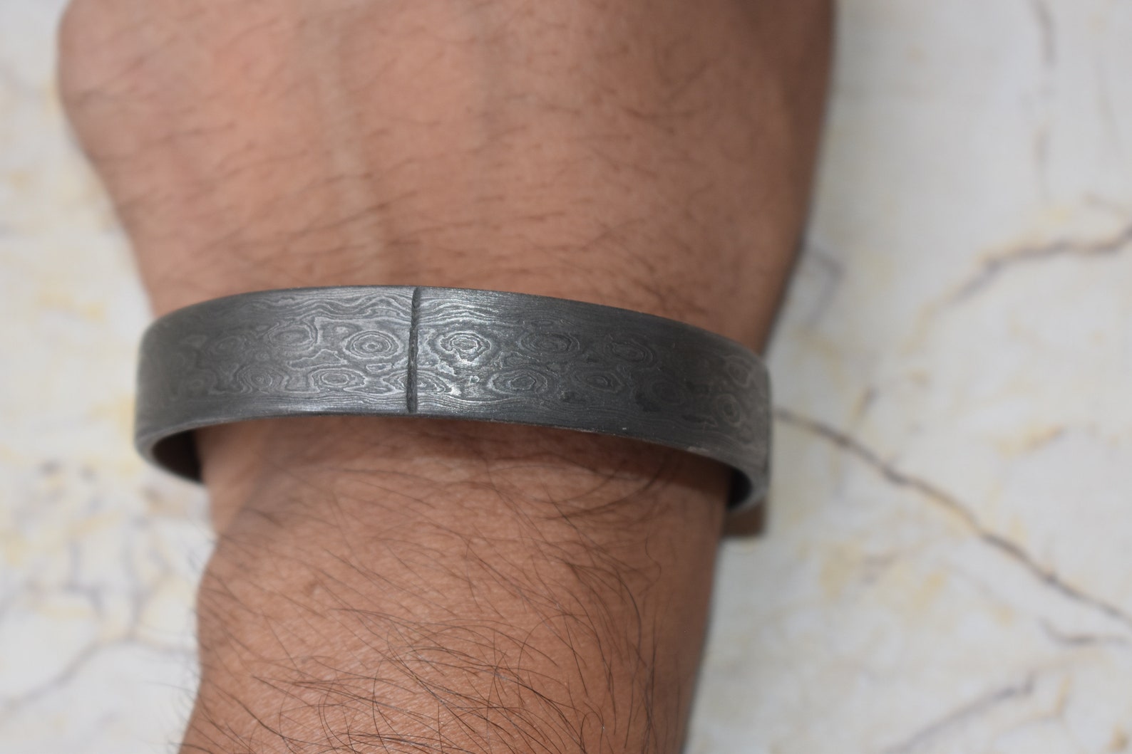 Rare Damascus Bracelet Hand Forged Damasteel Bracelets Men - Etsy