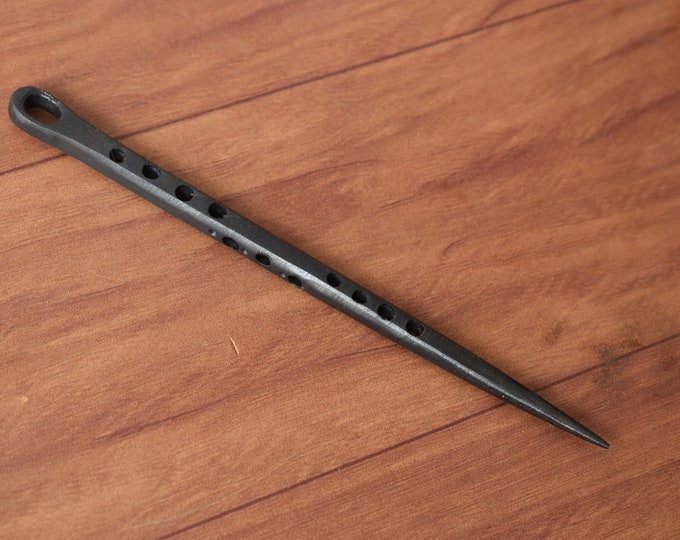 Vtg Blacksmith Hand Forged Iron Spike Fid Spiral Sailing Boating Tool 5 ...