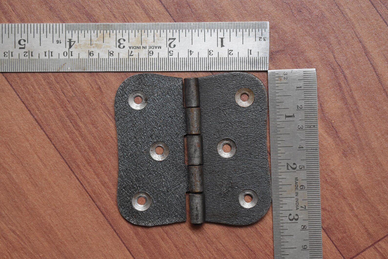 Vintage Iron Gothic Gate Door Tool Box Trunk Chest Hinges Barn Rusty 4 ...