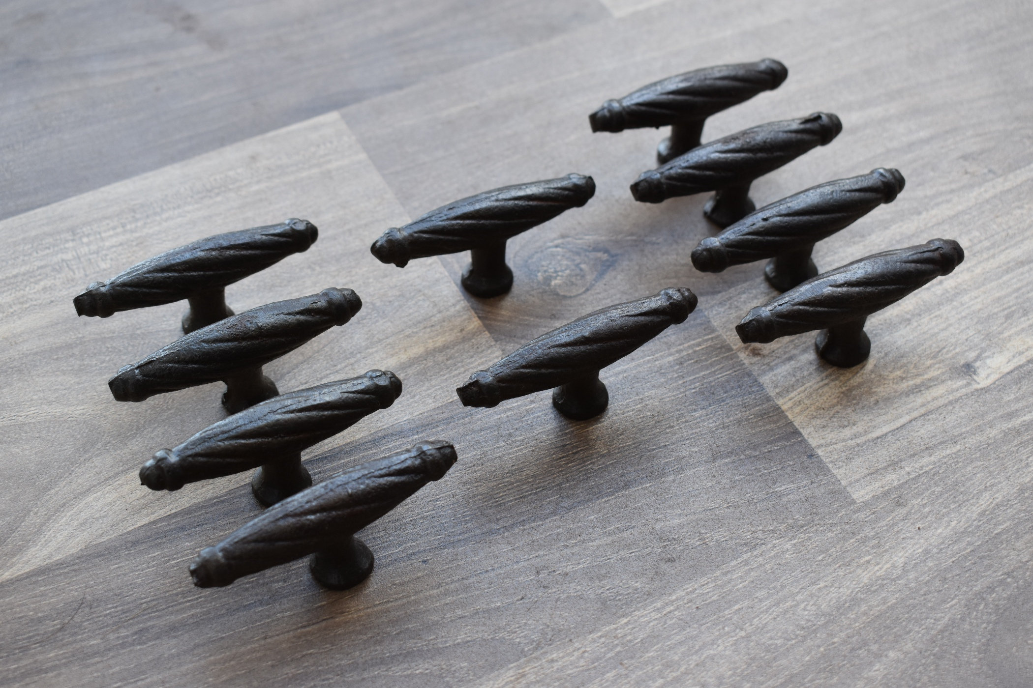 Vintage Cast Iron Door Knobs Cabinet Drawer Door Handle Pull Rustic 10 ...