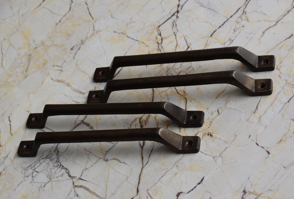 Rustic Vintage Cast Iron Barn Door Handle Cabinet Gate Handle | Etsy