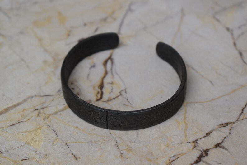 Rare Damascus Bracelet Hand Forged Damasteel Bracelets Men Women Cuff ...