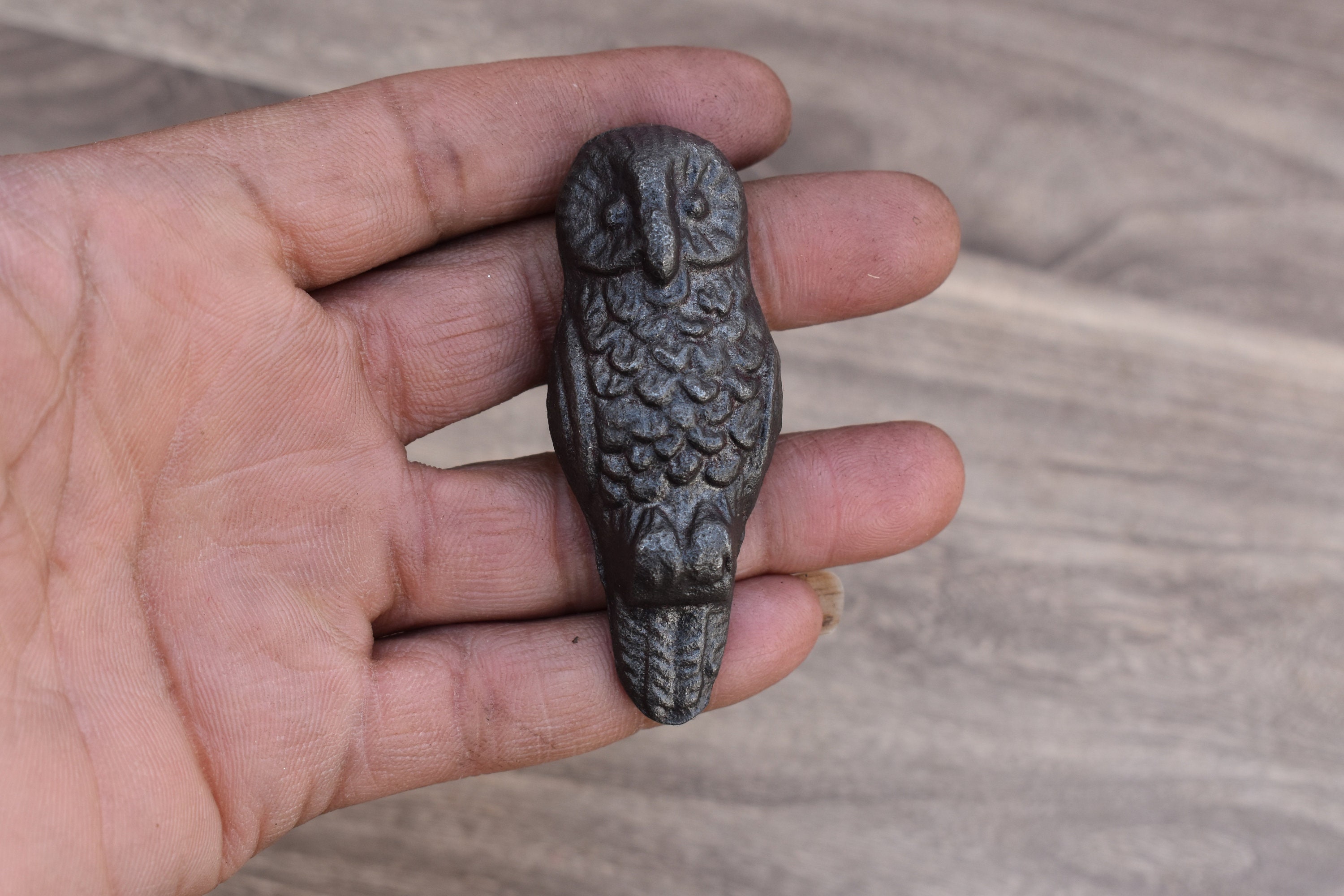 Vintage OWL Shape Cast Iron Cabinet Drawer Door Knobs Handles Pull ...