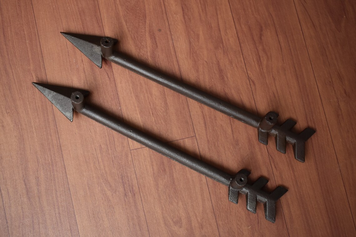 Vintage Iron Arrow Gate Door Cabinet Screen Handles Pull - Etsy