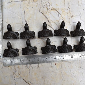 Vintage Cast Iron Door Knobs Cabinet Tortoise Drawer Handles Pull Rustic 10 Pcs - Etsy